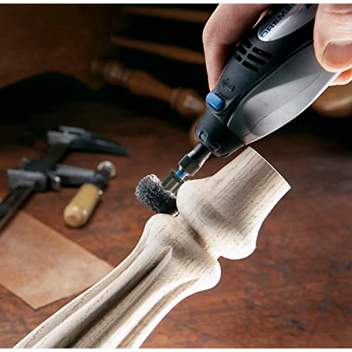 Dremel 511E EZ Lock Coarse Grit and Medium Grit Finishing Abrasive Buffs, 2-Pack