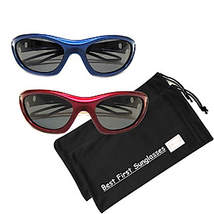 Sporty Shades - S120mm (Blue + Red 2 Pack)