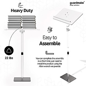 Ultra Clear Acrylic Pulpit Podium Stand | Modern Portable Pulpits for Churches Pastors Modern School Classroom Lecterns | Music Wedding Event Reception (Classic-24'X16')