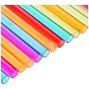 Joie Kitchen Gadgets 12690 Rainow PETG Reusable Rainbow Straws, Plastic, Multi