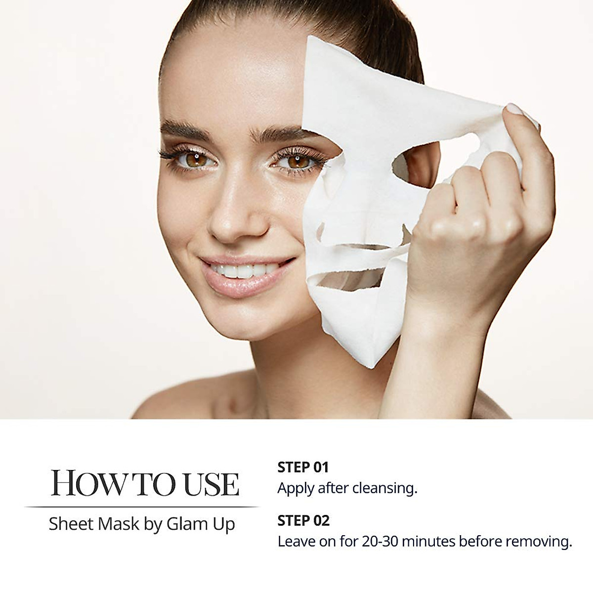 GLAM UP Sheet Mask Brightening Lemon (10 sheets)