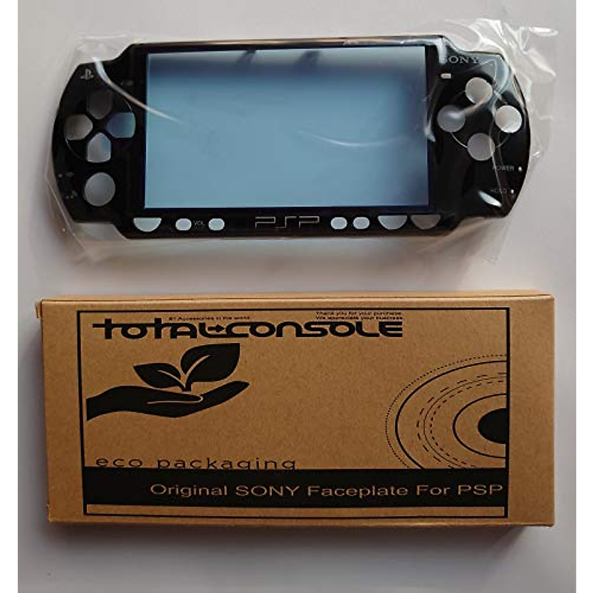 TOTALCONSOLE OEM Component faceplate for PSP 2000/2001 / 2002 Faceplate - Piano Black