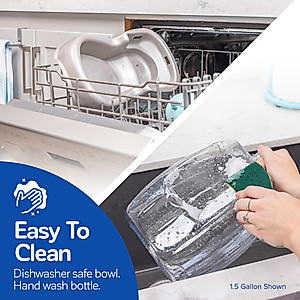 Petmate Pet Cafe Waterer Cat and Dog Water Dispenser 4 Sizes, 3 GAL, Pearl Tan