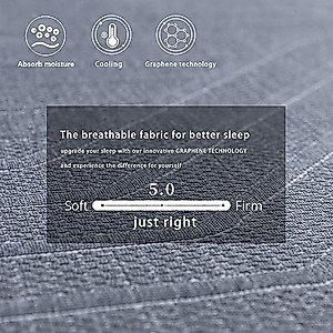 EGOHOME California King Size Mattress, 12 Inch Cooling Gel Memory Foam Mattress, Bed in a Box, CertiPUR-US Certified, Fiberglass Free, Therapeutic Matress, Made in USA, 72”x84”x12”, Medium, Black