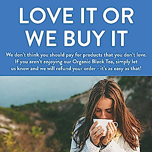 Organic Black Tea Bags | 100 Tea Bags | Eco-Conscious Tea Bags in Kraft Bag | Raw from China | by FGO