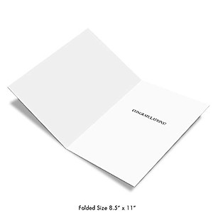 NobleWorks Funny 'You Suck A$$' Congratulations Greeting Card w/Envelope - Congrats You Suck A$$ Card - Funny Celebration Stationery 8.5 x 11 Inch J8682