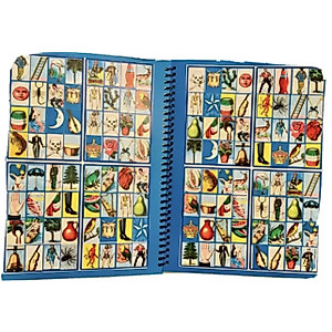 1 Spiral Book Boards Loteria Chalupa Bingo Mexican Toy Family Game New by Border Merchant