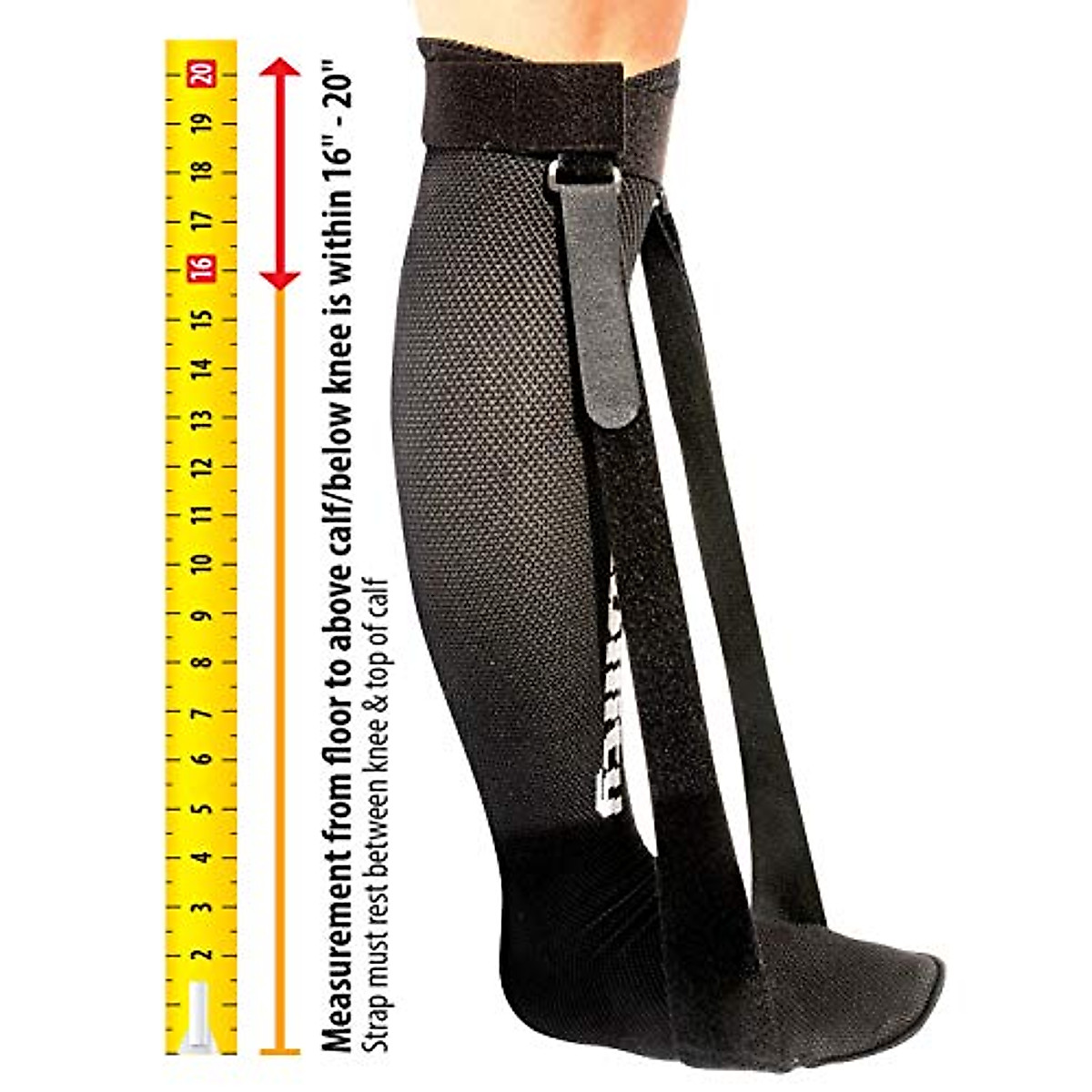 StrictlyStability Double Strap Night Sock for Plantar Fasciitis and Achilles Tendonitis (Regular)