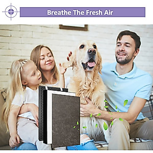 TIMISONL Replacement HEPA + Pre-Filter(2678) and Activated Carbon Filter(2677) for Bissell Air220 and Air320 Air Purifier (1 Set)