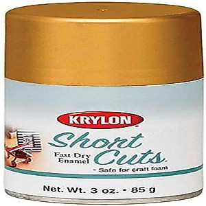 Krylon KSCS029 Short Cuts Aerosol Spray Paint, Gold Leaf, 3 Ounce