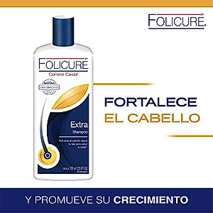 2 PACK!! FOLICURÉ EXTRA SHAMPOO CONTROL CAÍDA CON BIOTINA, CRECIMIENTO FUERTE Y SANO