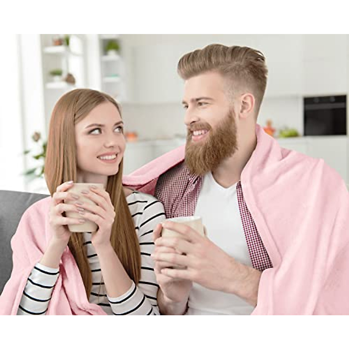 Utopia Bedding Fleece Blanket Throw Size Pink 300GSM Luxury Fuzzy Soft Anti-Static Microfiber Bed Blanket (60x50 Inches)