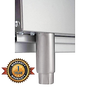 Atosa CookRite ACHP-2 12" Heavy Duty Vertical Countertop Gas Hot Plate Stock Pot Range for Hotel Food Truck Caterer | 12"W x 27 3/5"D x 13.5"H, Stainless Steel, (2) Burner 64,000 BTU, Natural Gas (NG)