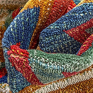 Well Woven Dustin Crimson Southwestern Medallion 5'3" x 7'3" Area Rug