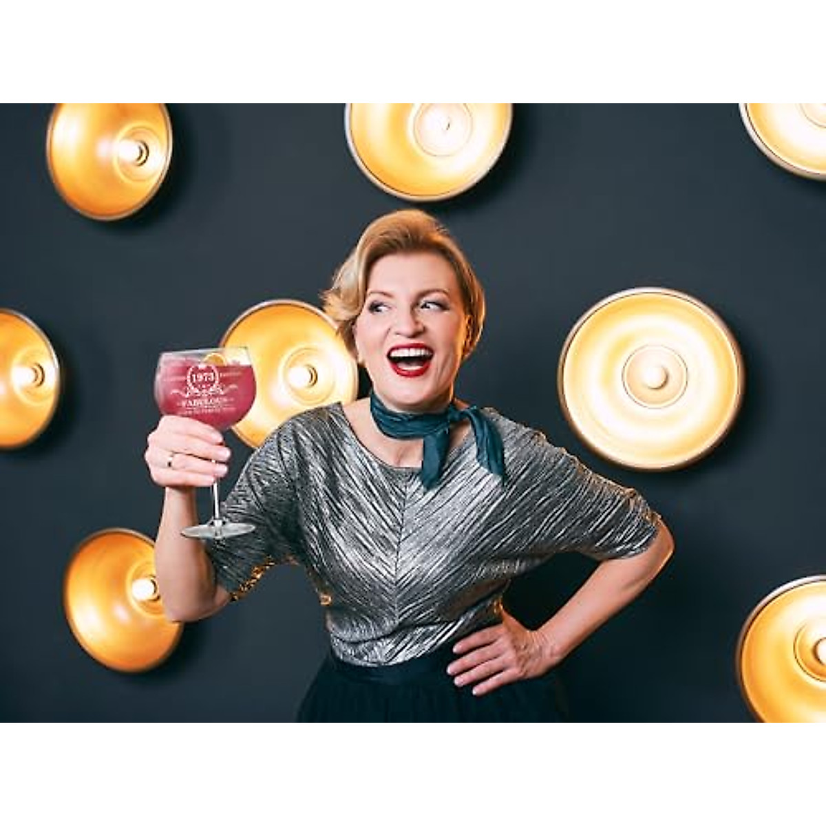 51th Birthday Gifts For Women, Her - Vintage 1973 51th Birthday Decorations For Women - Best 51 Year Old Gifts Ideas For Wife, Mom, Sister, Friends - Turning 51 Presents For Female - 22 Oz Wine Glass