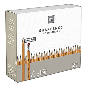 Office Depot® Brand Gravity Feed Woodcase Pre-Sharpened Pencils, 2.2 mm, HB Hardness, Yellow, Box Of 144 Pencils