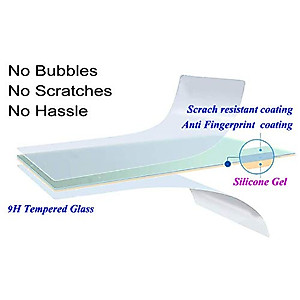 ZLMC Ricoh GR III screen protector, 9H hardness 0.3mm ultra-thin tempered glass screen protector for Ricoh GR III digital camera, full coverage edge to edge protection [3pcs]