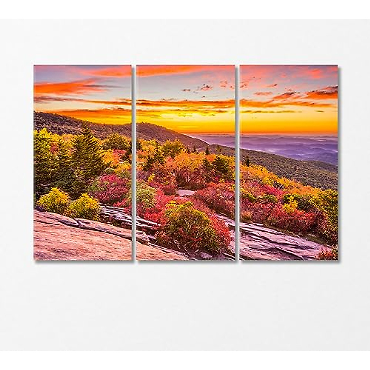 Grandpa Mountain in Autumn USA Canvas Print 1 Panel / 36x24 inches
