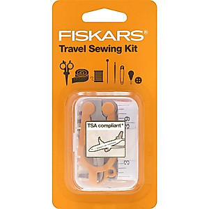 Fiskars Kit, Travel Supplies, 27 Piece Sewing Accessories, Orange