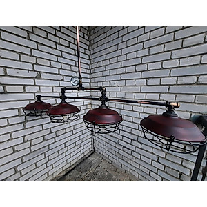 Long kitchen chandelier industrial Pendant lamp for billiard table.Rustic Steampunk Lighting