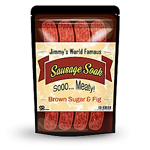 Jimmy’s Sausage Soak Bath Salts - Premium Bath Soak for Men - Brown Sugar and Fig Fragrance Shower Gift for Meat Lovers, Funny Stocking Stuffers and Gift Baskets for Dad Boyfriend Husband