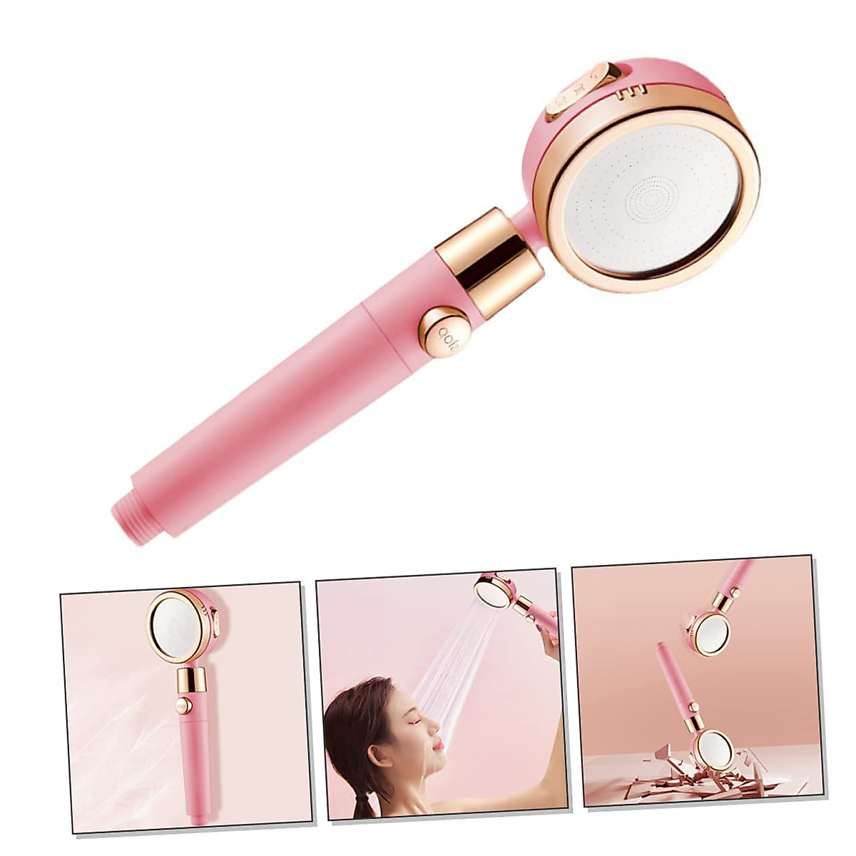 DOITOOL 1pc Booster Shower Rainfall Shower Head Low Flow Shower Head Handheld Shower Faucet Shower Head with Handheld Bathroom Accessory Abs Engineering Plastics Water Nozzle Adjustable