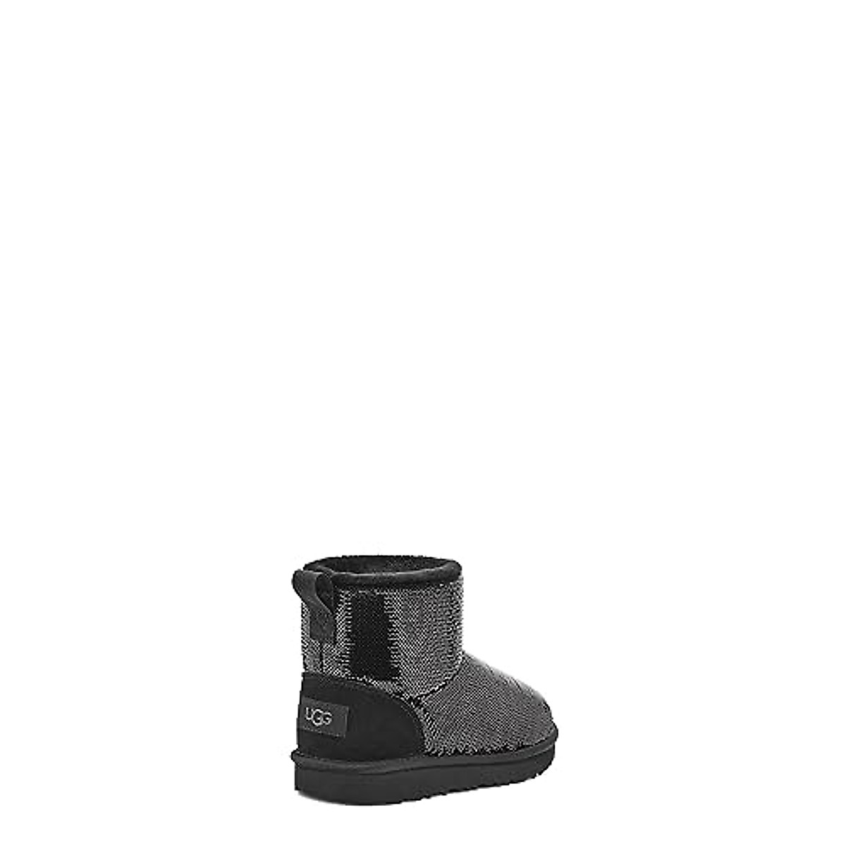 UGG Unisex-Child Classic Mini Mirror Ball Boot, Black, 2 Little Kid