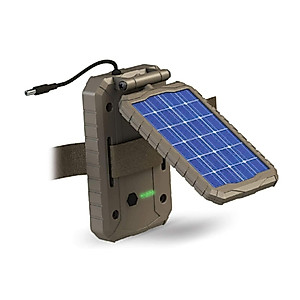 Stealth Cam Lithium Solar Power Panel (4-Pack) Bundle with Card Reader Compatible with Mac and PC Systems (5 Items)