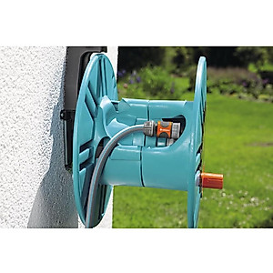 Gardena 2650 164-Foot Wall Mount Removable Garden Hose Reel With Hose Guide