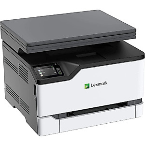Lexmark MC3224dwe Color Multifunction Laser Printer with Print, Copy, Scan, and Wireless Capabilities, Two-Sided Printing with Full-Spectrum Security and Prints Up to 24 ppm (40N9040), White, Gray