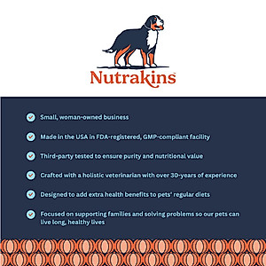 Nutrakins Salmon & Pumpkin Topper for Dogs - Freeze Dried Dog Treats & Toppers, Raw Mixers for Meals, Healthy for Picky Eaters, Natural & Wholesome Protein Add Ins, Digestive Health, Fish Oil