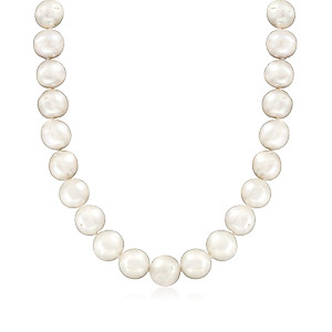 Ross-Simons 10-11mm Cultured Pearl Necklace With Sterling Silver. 18 inches