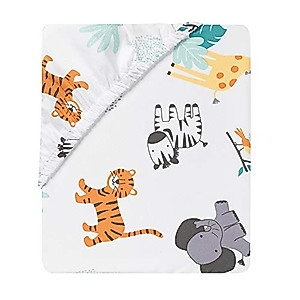 Bedtime Originals Mighty Jungle 3Piece Crib Bedding Set, Multicolor (283003V)