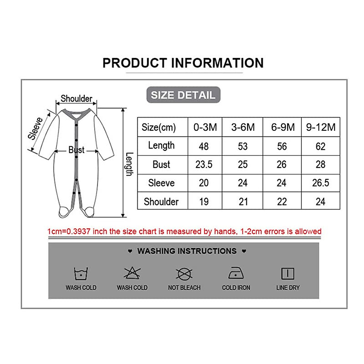 ZAV Solid Unisex Infants Clothes Baby Boys Girl Footed Jumpsuits Cotton Rompers