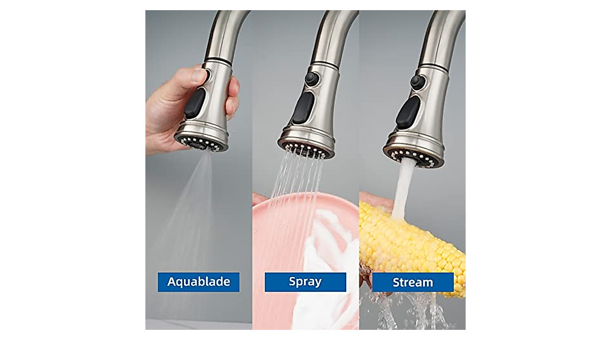 Hibbent Pull Down Kitchen Faucet Head Replacement