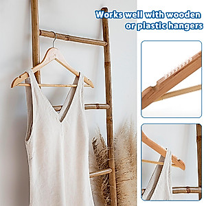 Bremorou 100 Pcs Non Slip Hanger Grips for Wood Hangers Rubber Hangers Non Slip Clear Adhesive Clothes Hanger Strips Grippers with Fins Hanging Accessories for Wood Hangers Hangers Home Stores Use