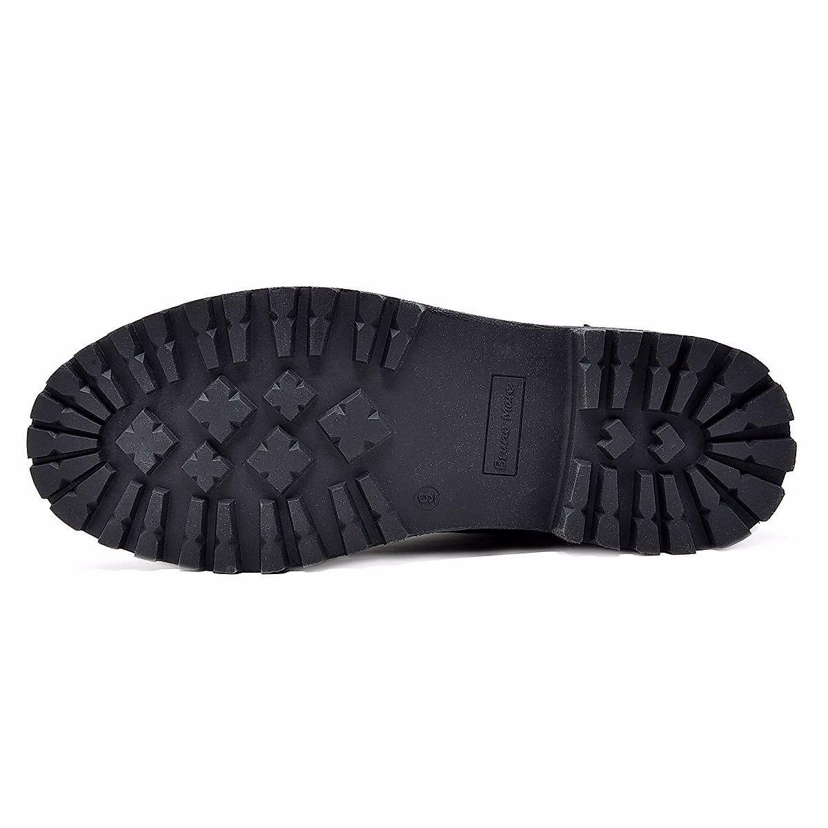 Bruno Marc Men's Engle-01 Black Motorcycle Combat Oxford Boot Fur Lining Warm Zipper Boots Size 11 M US