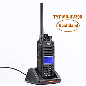 TYT MD-UV390 Digital Dual Band VHF UHF DMR Radio Waterproof Dustproof IP67 Walkie Talkie