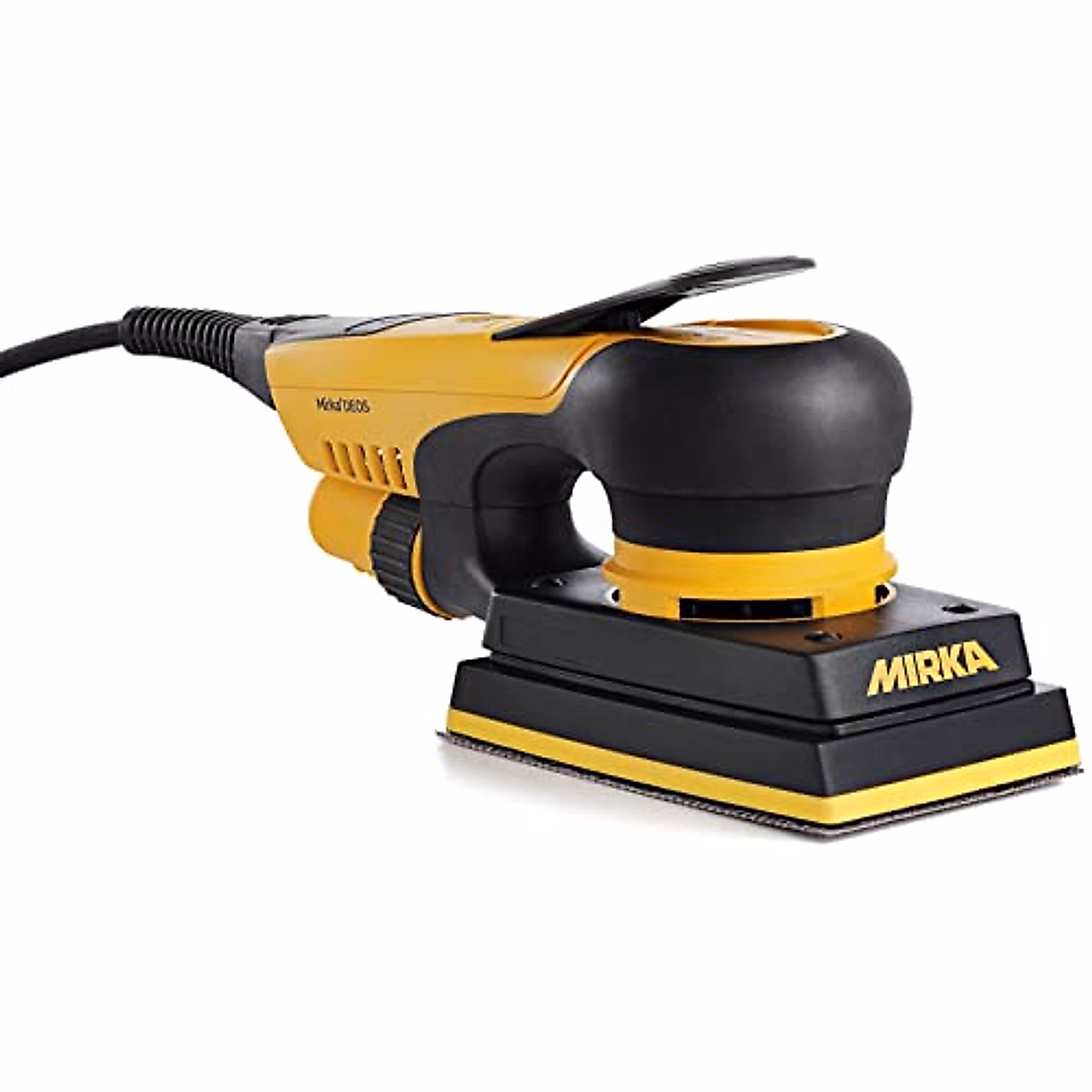 Mirka DEOS Direct Electric Orbital Sander Tool 353XCV / 3 inch x 5 inch / 3mm orbit/Dust-free Sanding / MID3530201US, Yellow, Black