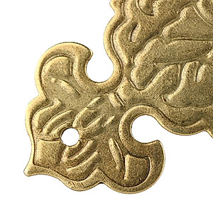 GTHER 12PCS Vintage Decorative Box Edge Corner Cover Guard Protector with Screws for Wooden Jewelry Box Case Photo Frame Chest Trunk Table Cabinet Furniture