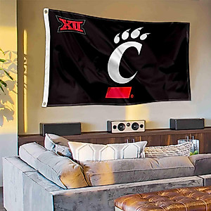 College Flags & Banners Co. Cincinnati Bearcats Big 12 Conference Large Grommet Banner Flag