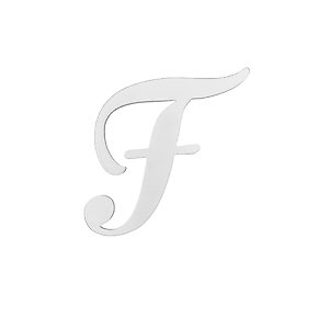 BAGLETS | Decorative Alphabet Letters Compatible with Bogg Bags and Other Rubber Totes | Personalize your Bag with letters or initials | Made in USA (F, White)