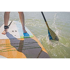 Boardworks Versa | Recreational Stand Up Paddleboard | Bombshell Epoxy Hardboard | 10' 6", Bamboo/Blue (4440529519)