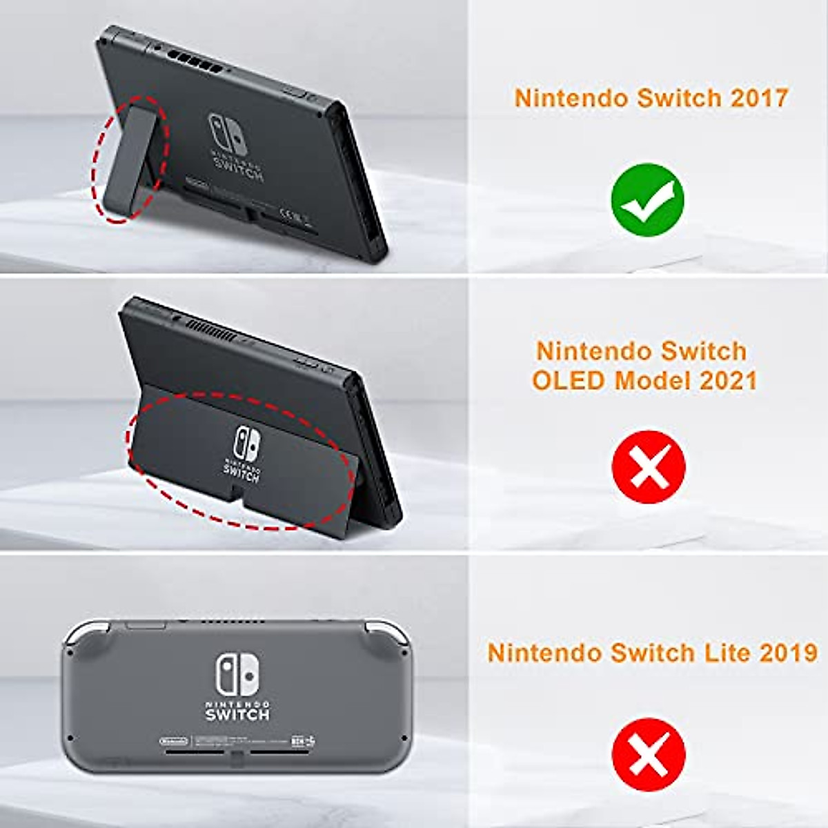 FINTIE Silicone Case Compatible with Nintendo Switch - Soft [Anti-Slip] [Shock Proof] Protective Cover with Ergonomic Grip Design, Drop Protection Grip Case (Black)