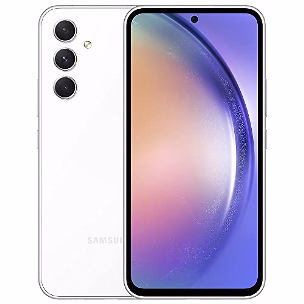 SAMSUNG Galaxy A54 5G + 4G LTE (128GB + 6GB) Unlocked Worldwide Dual Sim (Only T-Mobile/Mint/Metro USA Market) 6.4" 120Hz 50MP Triple Cam + (25W Wall Charger) (Awesome White (SM-A546M))