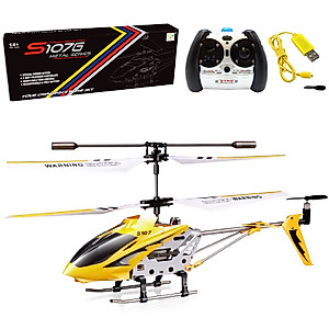 Cheerwing S107/S107G Phantom 3CH 3.5 Channel Mini RC Helicopter with Gyro Yellow