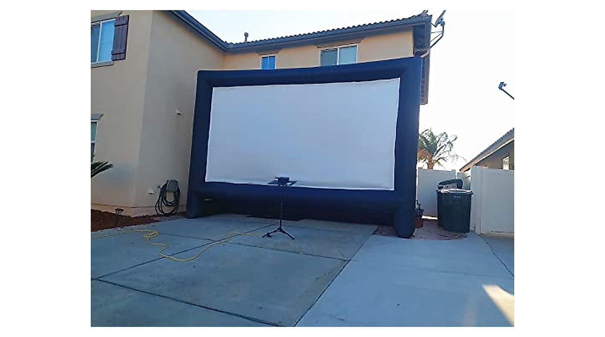 QILEBA 24 Ft Inflatable Projector Screen for Outdoor & Indoor Movie Nights