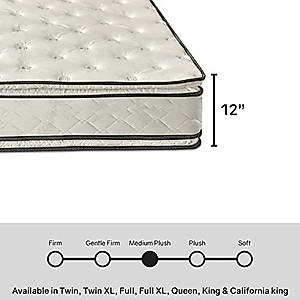 Mattress Solution Medium Plush Double Sided Pillowtop Innerspring Fully Assembled Mattress, Good for The Back, Full XL, Size