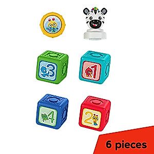 Baby Einstein Connectables 6 Piece Set STEAM Learning Magnetic Blocks Baby 6 Months+ Toddler Montessori Toys for 1 2 3 4 5 Year Old