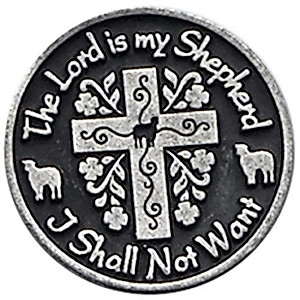 Cathedral Art (Abbey & CA Gift The Lord is My Shepherd Pocket Token, 1-Inch, Pewter